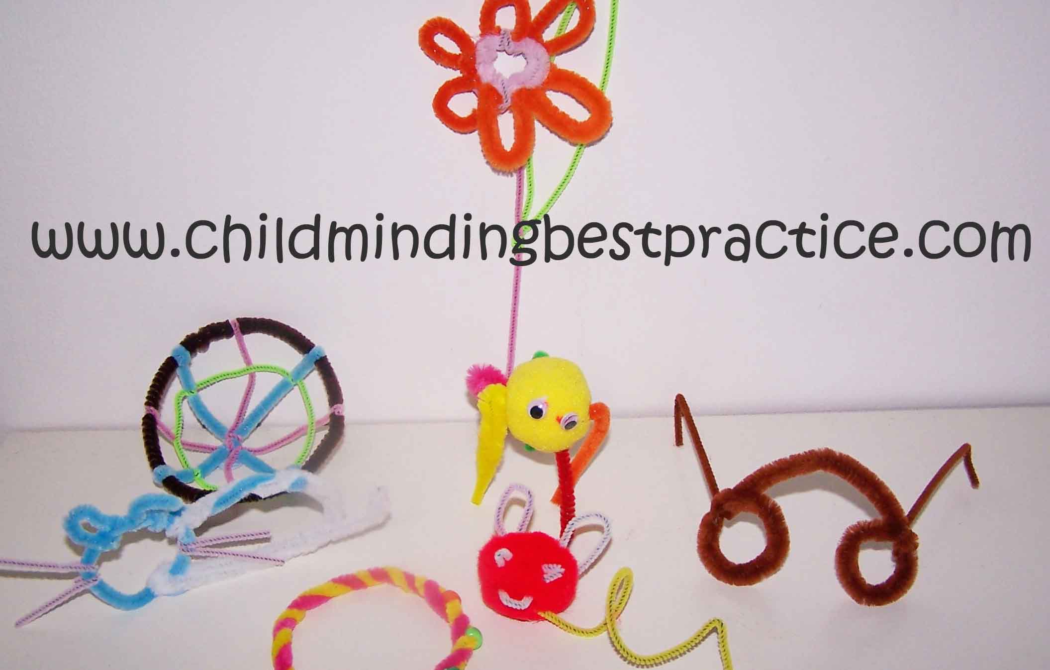 pipe cleaner modelling branded – Childminding Best Practice